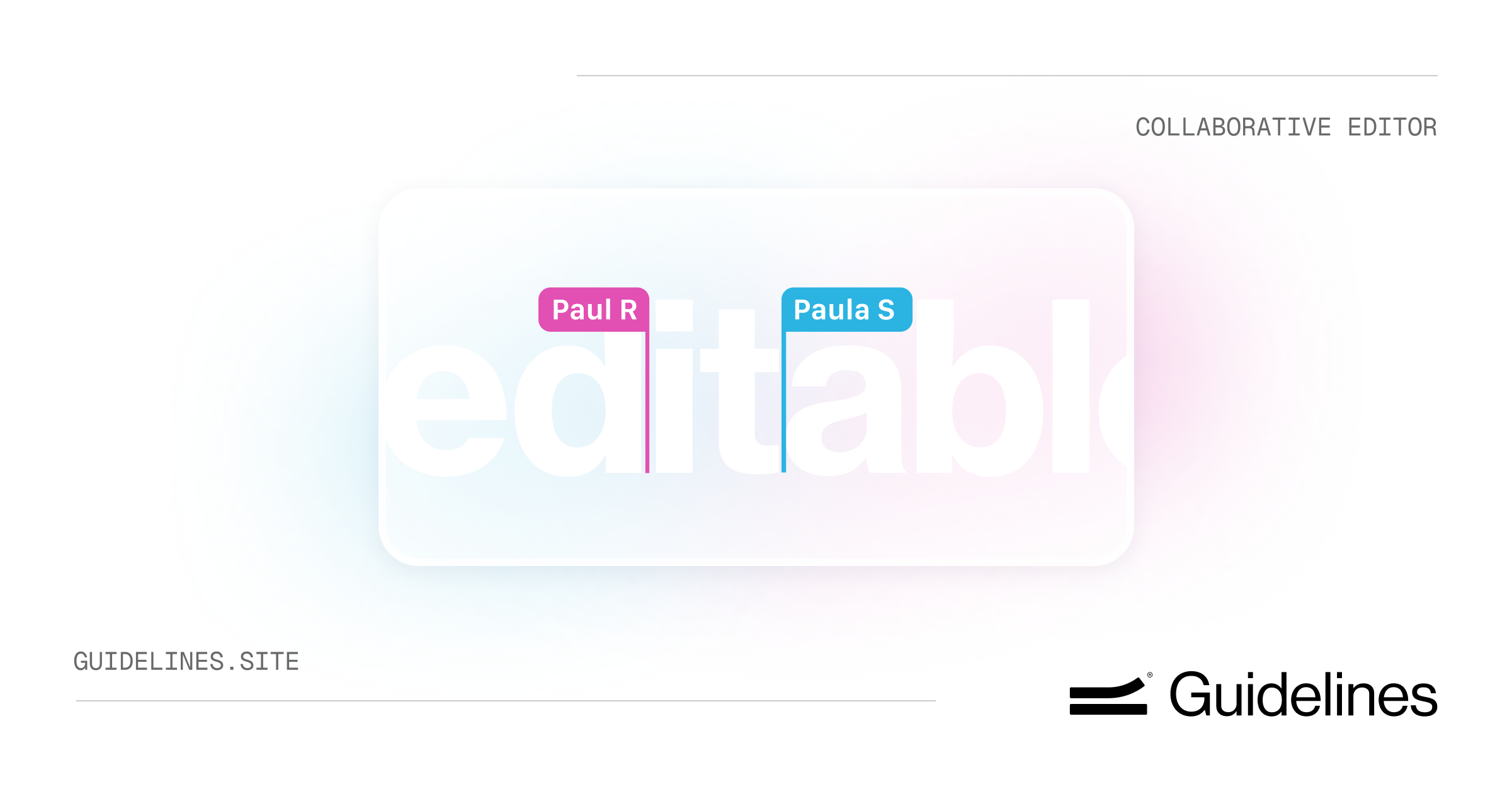 Collaborative Editor: Edit together, live. – Guidelines